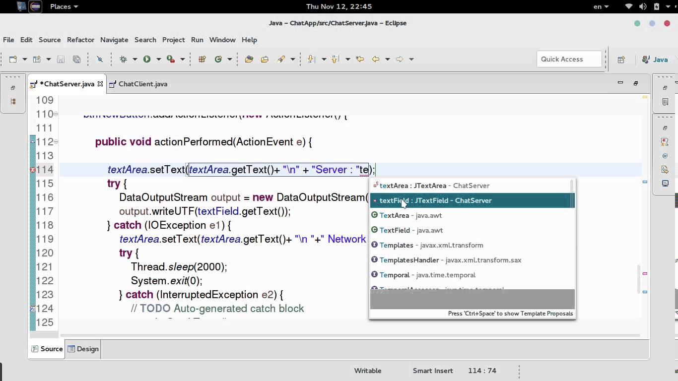 78 JAVA Swing GUI Chat Application | كورسات بالعربي