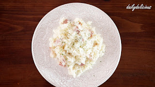 dailydelicious: Rice cooker Bacon Cheese Risotto
