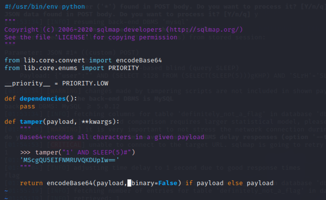 Time Based Sqlmap And Tamper Scripts Construct