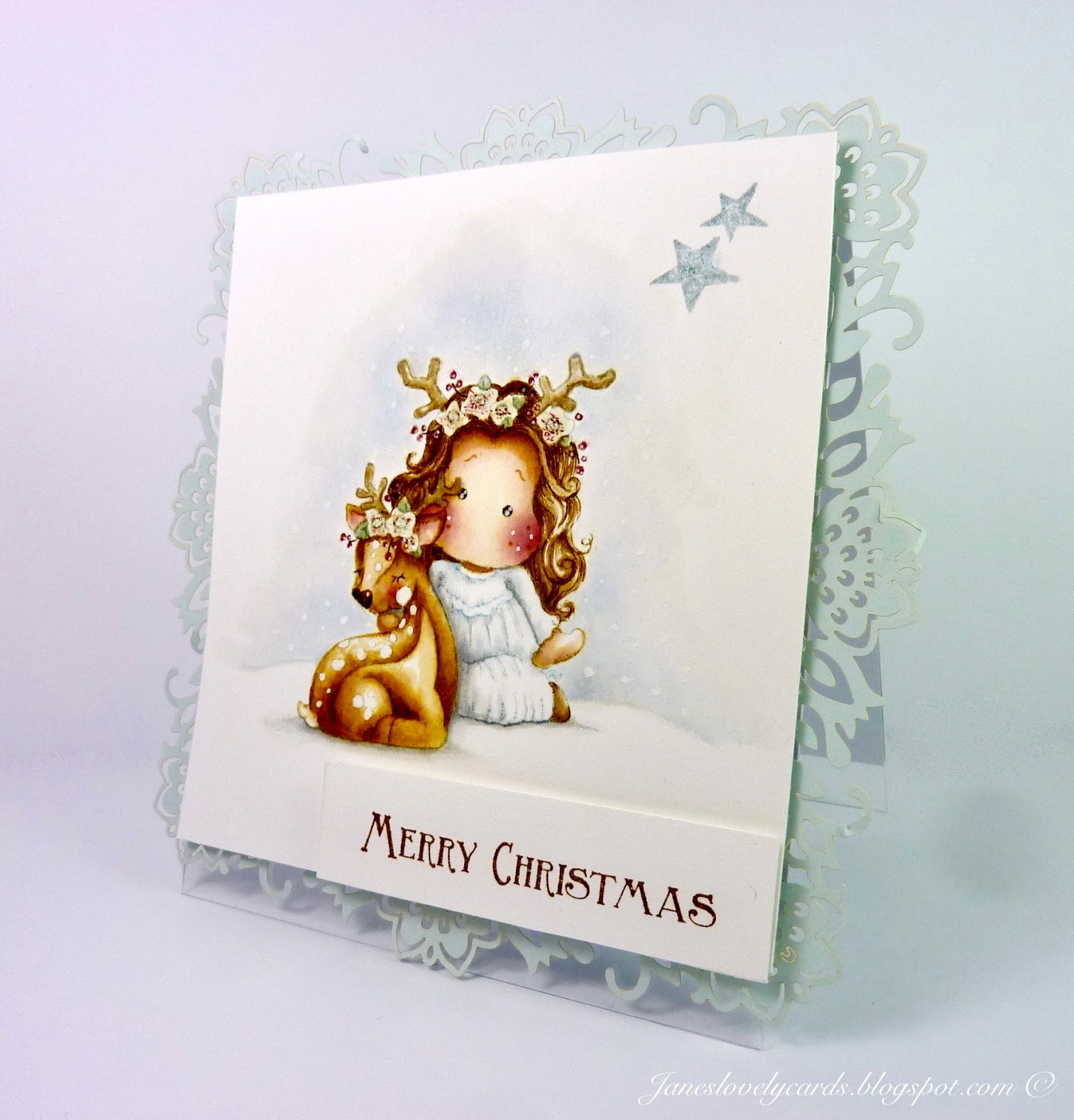 Jane's Lovely Cards : Online Magnolia Day - Reindeer Forest Card