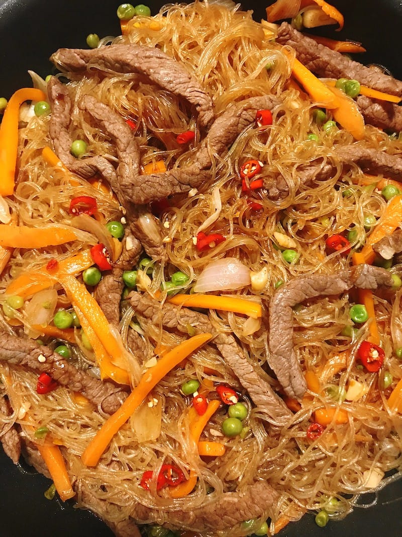 Recipe: Stir-fried Beef with Tang Hoon (Glass Noodles) using Carbon ...
