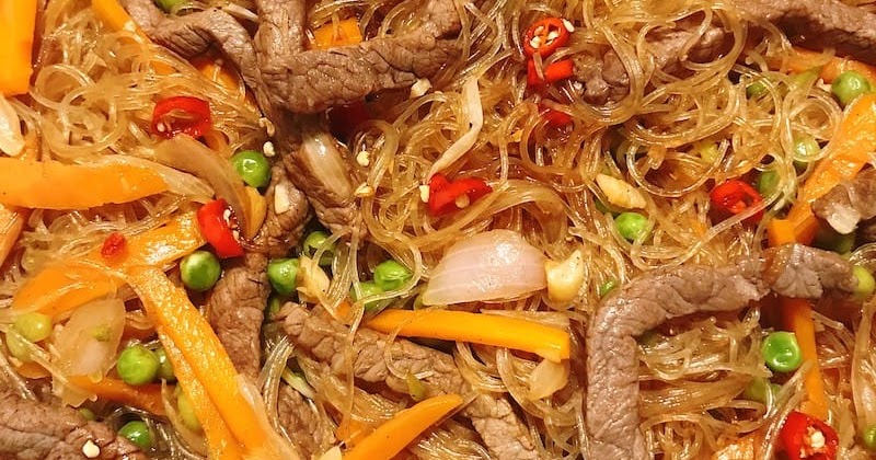 Recipe: Stir-fried Beef with Tang Hoon (Glass Noodles) using Carbon ...