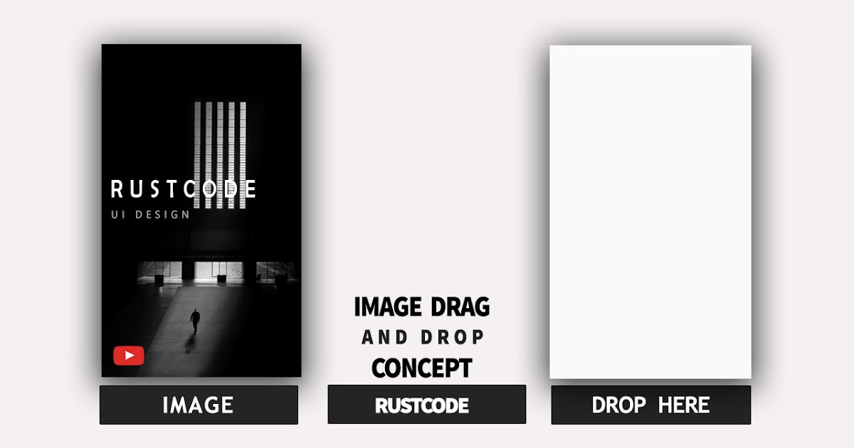 Image Drag And Drop Animation | Rustcode | RUSTCODE
