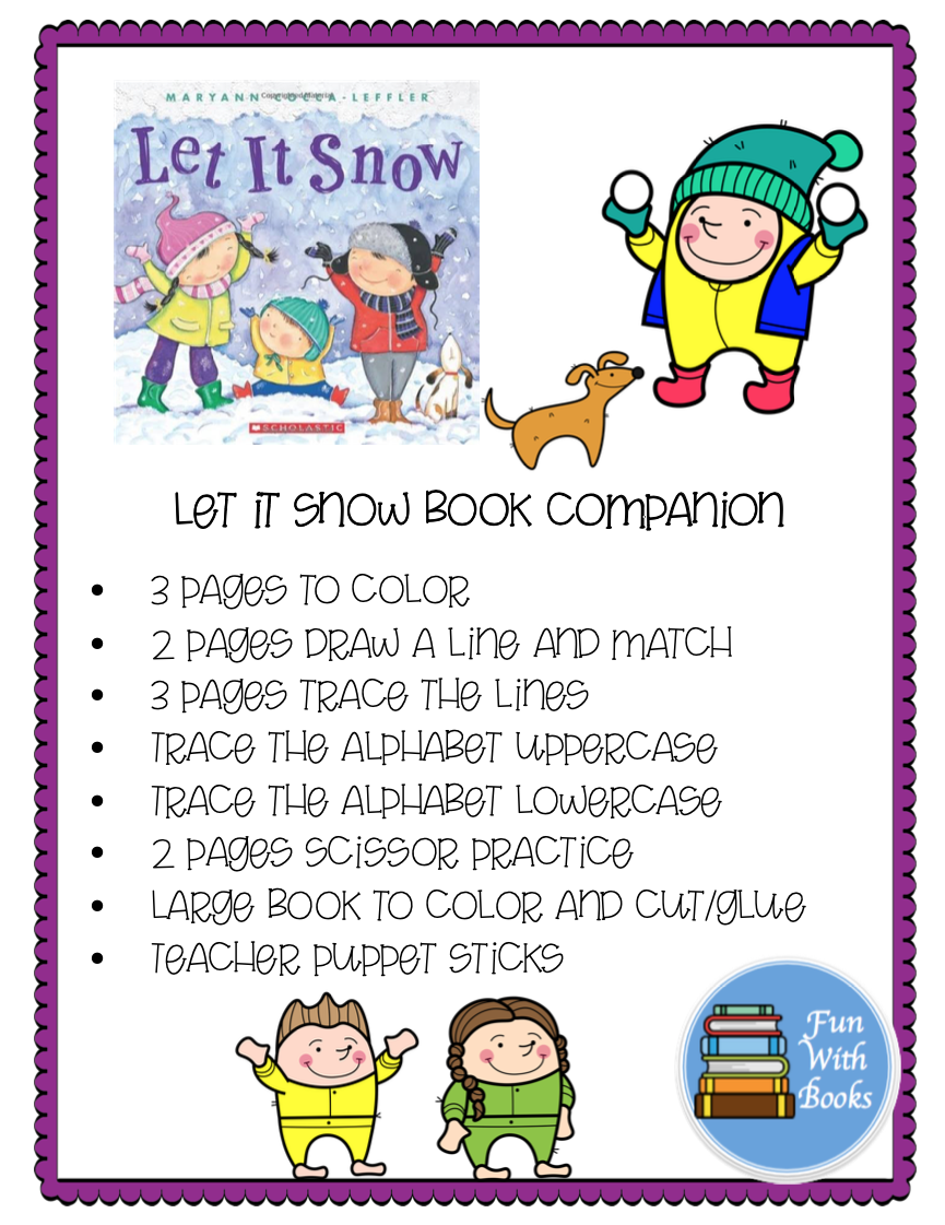 LET IT SNOW TODDLER BOOK COMPANION ~ Book Units by Lynn