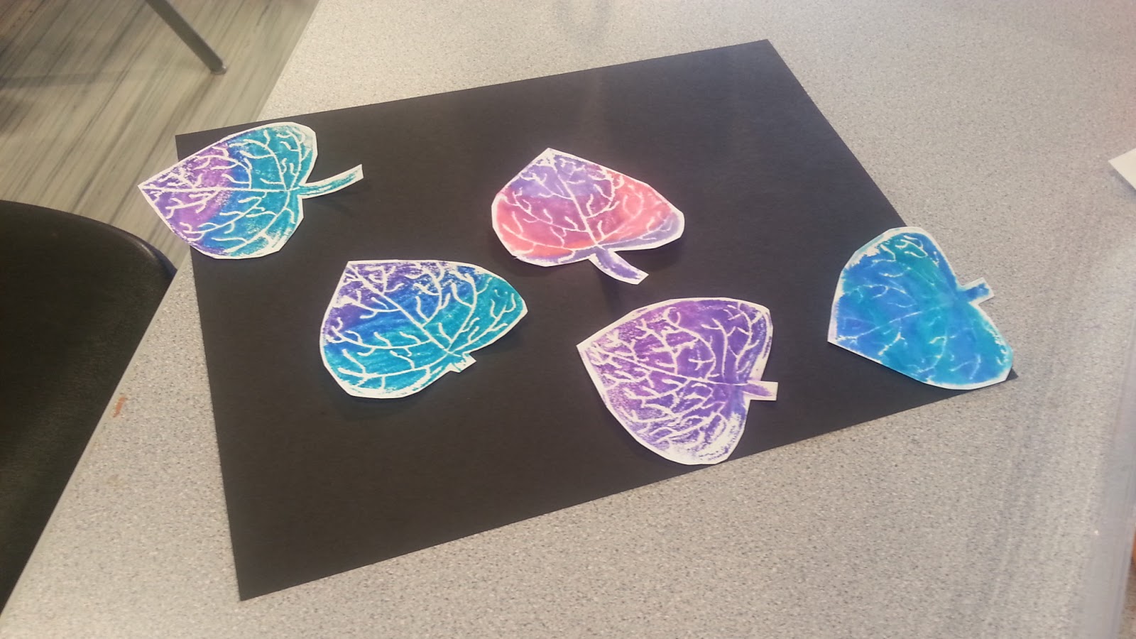 a faithful attempt: Leaf Styro Marker Prints