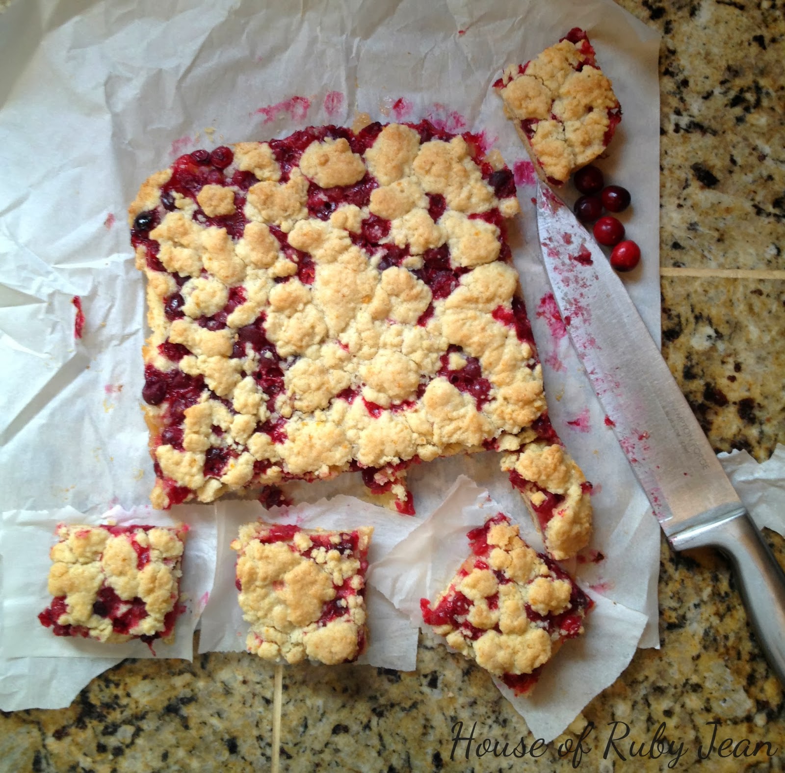 House of Ruby Jean: Cranberry Orange Bars...