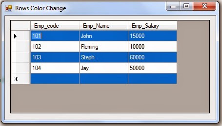 Row Color in DataGridView Control in C# - Tech Insights