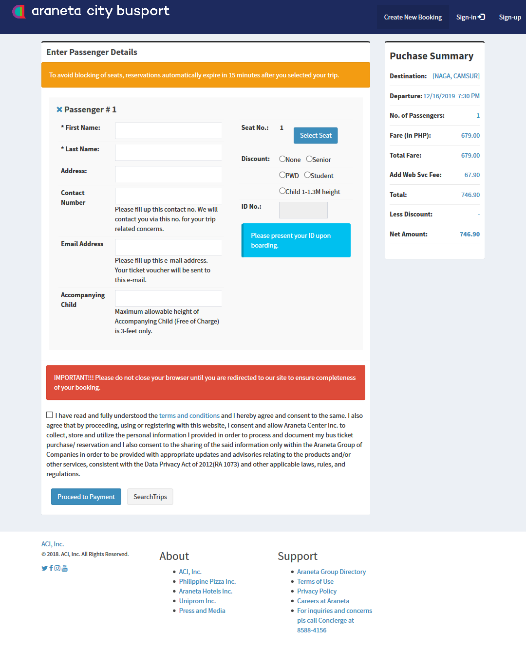Pinoy Travel Freak: How to Book for Bus Tickets in Araneta City Bus ...