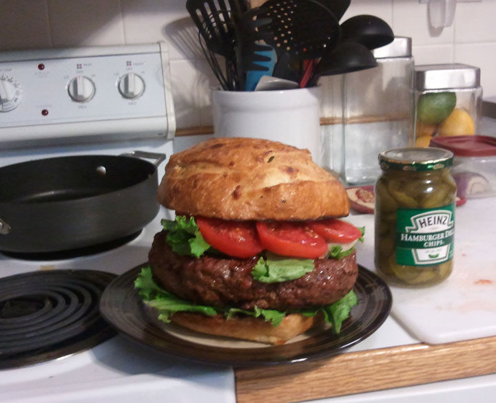 The Nelson Family: That's one big burger!