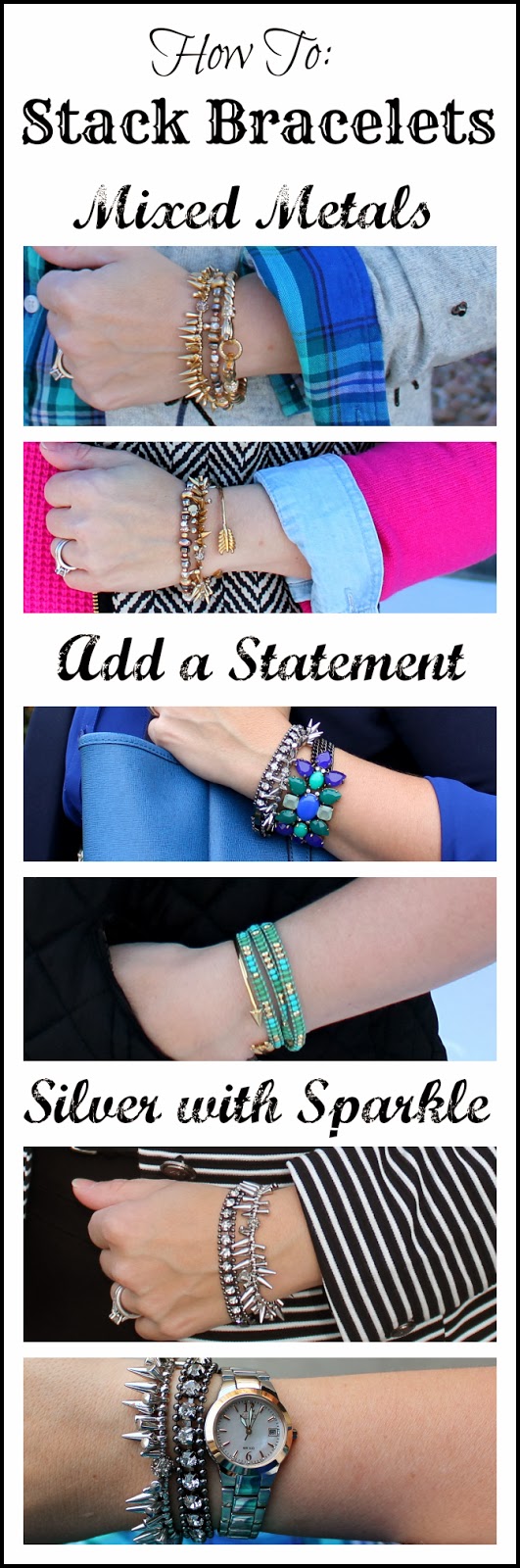 Clothed with Grace: How To: Stack Bracelets
