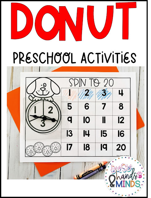 If You Give A Dog A Donut- Preschool Book Companion | Busy Hands and Minds