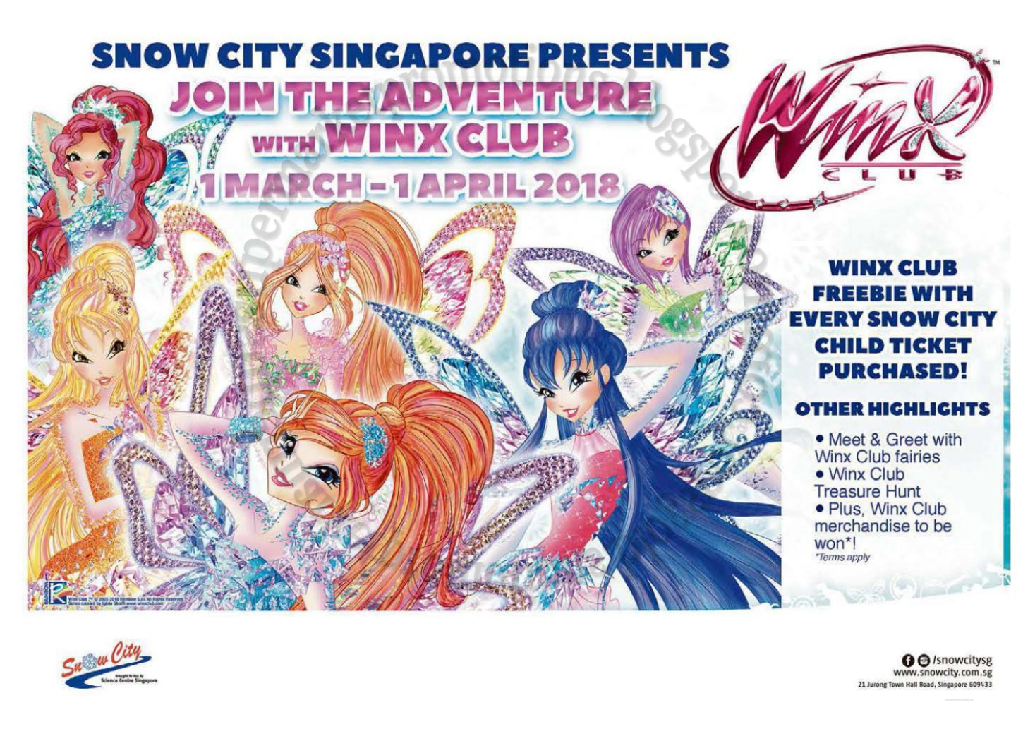 Snow City Singapore Presents Winx Club 07 March 2018 ~ Supermarket ...