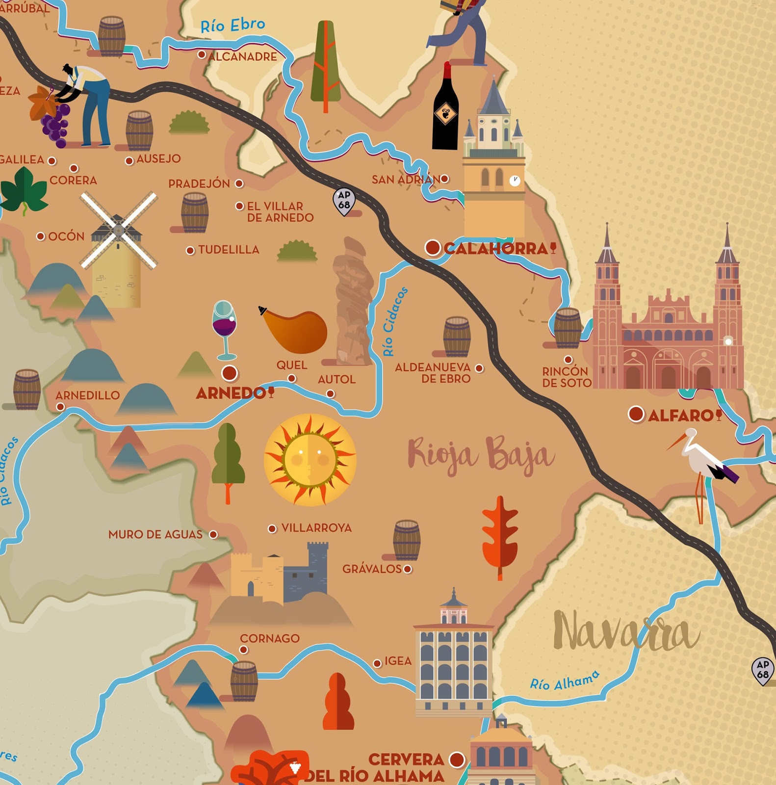 Mapa De La Rioja Alavesa | Mapa