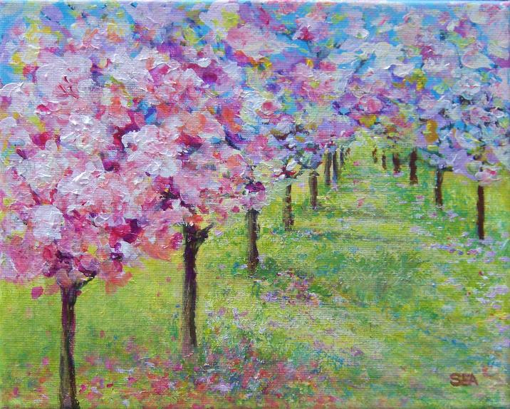 Sea Dean - Paint a Masterpiece: SPRING ORCHARD II - Light and Shadow ...