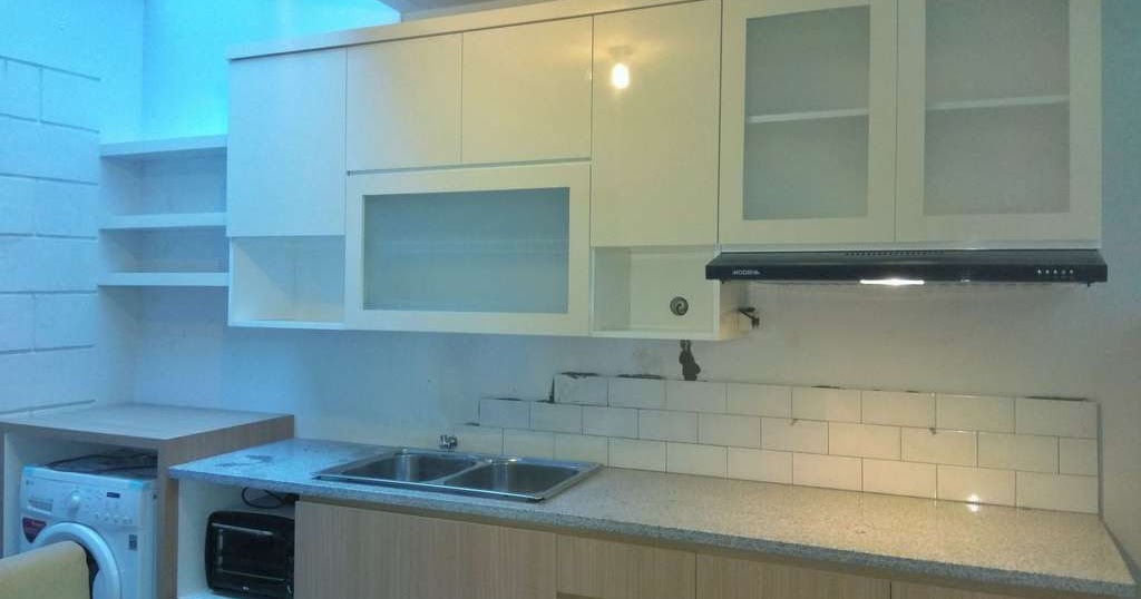 Kitchen set lurus bintaro | Furniture,Kitchen set minimalis,lemari ...