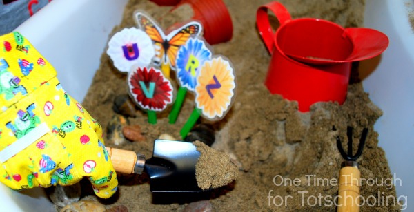 Playful Alphabet Garden with Free Printable | Totschooling - Toddler ...