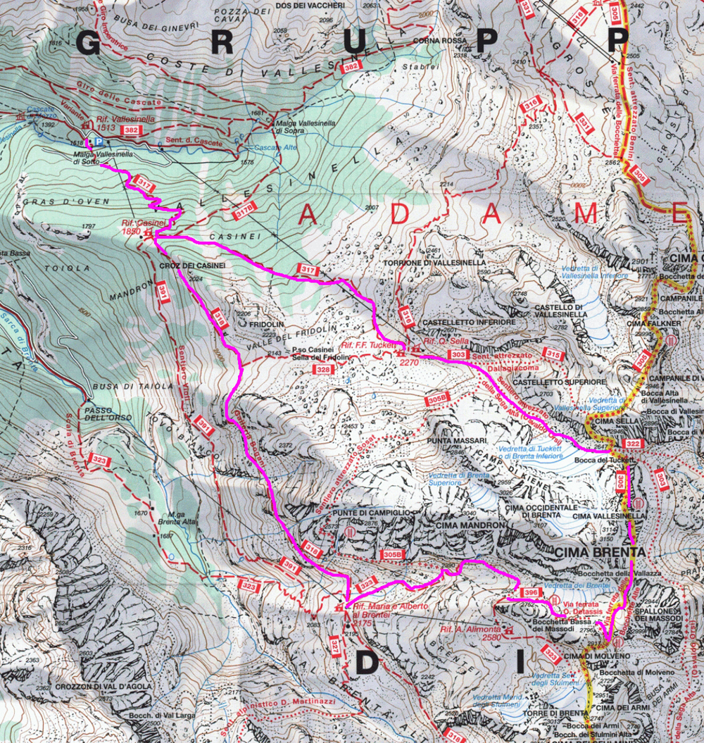 Escursionismo a 360°: Bocchette Alte e ferrata Oliva Detassis (EEA)