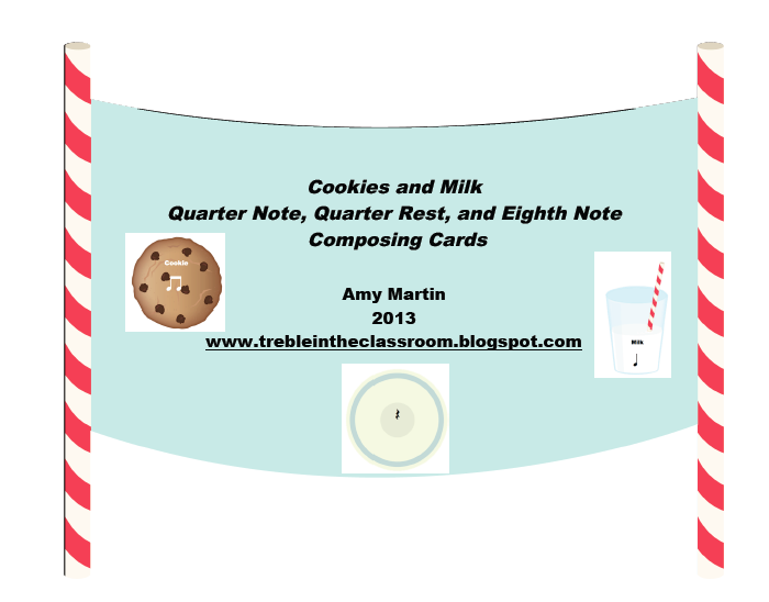 Treble in the Classroom: Cookies and Milk Quarter Note and Eighth Note ...