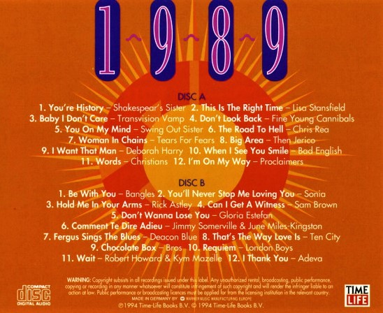 ELECTRONIC 80s - by Michael Bailey: THE 80S COLLECTION - TIME LIFE (1980 - 1989) (Music Download)