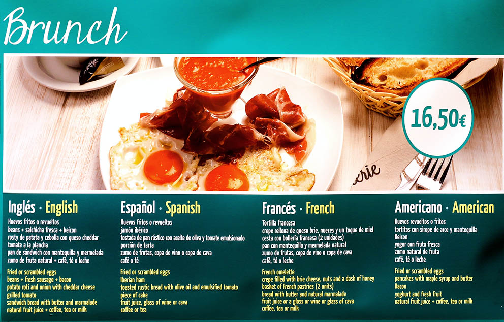 - Salmorrejo -: Qué son los brunch y de qué se componen?