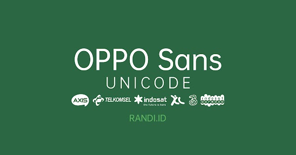 Font OPPO Sans Unicode | RANDI.ID