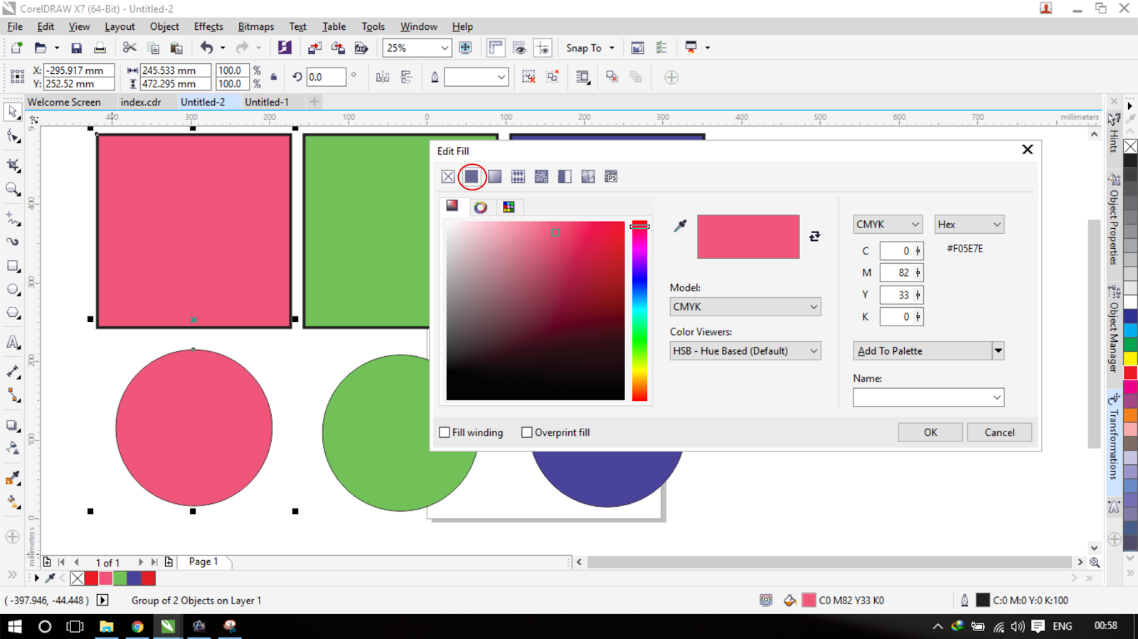 Cara Memberi Warna Pada Corel Draw X7 | Ide Perpaduan Warna