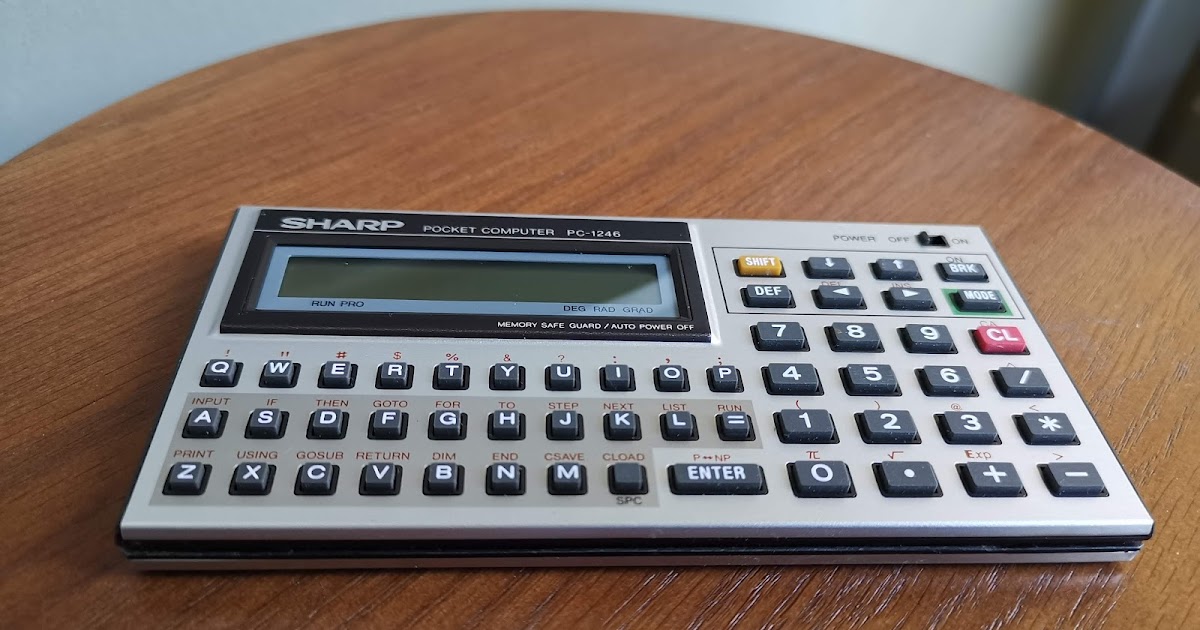 Coredump: The Sharp PC-1246 - A very smol BASIC computer for your 1.2 ...