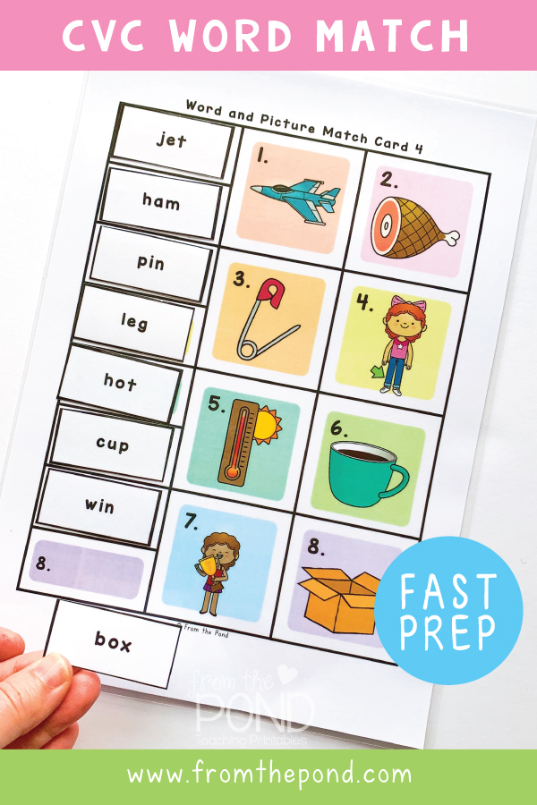cvc Literacy Center Game | From the Pond