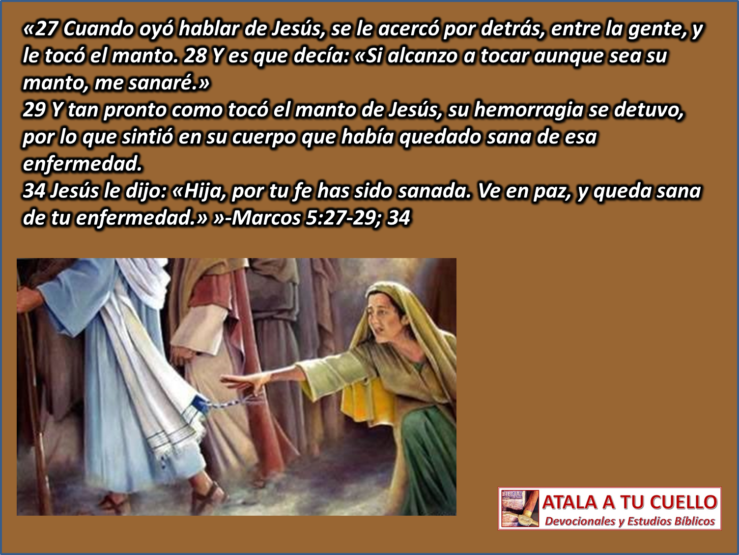 ATALA A TU CUELLO Devocional: Marcos 5