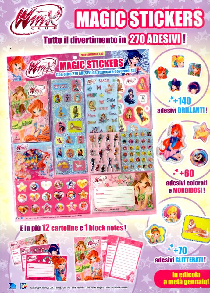 Winx Club Magic Stickers en Italia ~ My Winx Club-Pretty!*.