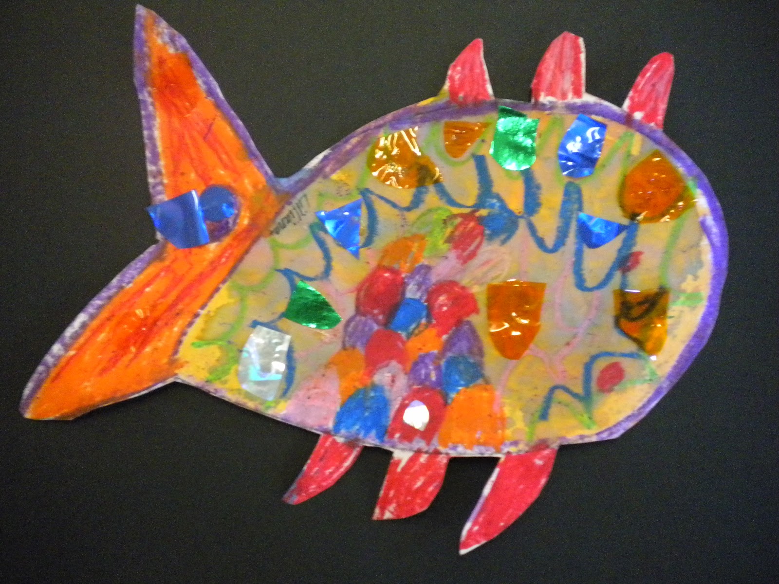 Waitsfield Elementary Art: Kindergarten Rainbow Fish