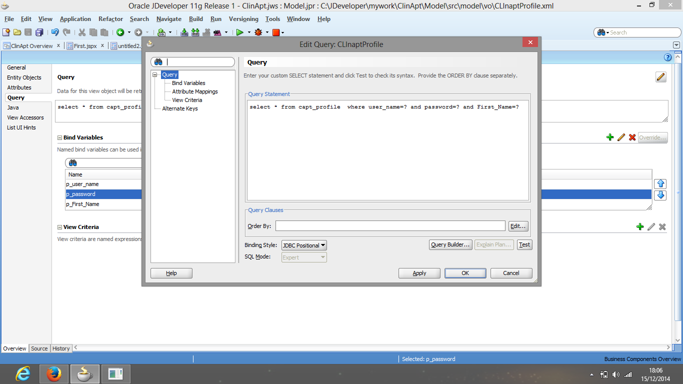 Adf Basic Stuff Passing Bind Variables Using Mysql In Adf