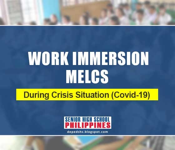 Work Immersion Most Essential Learning Competencies - Senior High ...