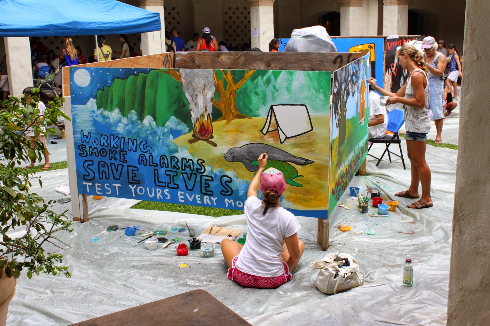 Boz Schurr: HFD Fire Prevention Week 2014 Mural