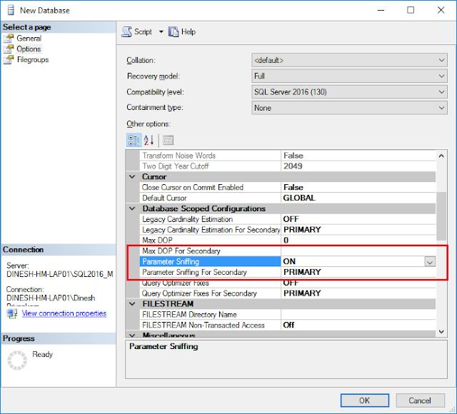 Dineshs Blog Being Compiled Sql Server 2016 Parameter Sniffing Can Be Controlled