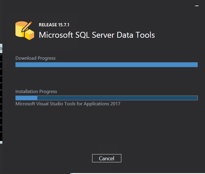 Yeonu's eins, zwei, drei: [MSSQL] SSDT 2017 Offline install