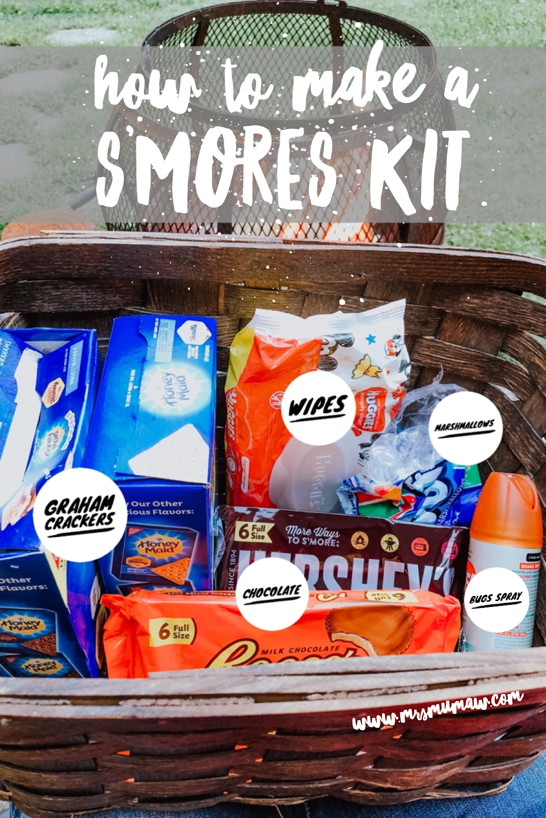 Smores Campfire Basket | the every things.