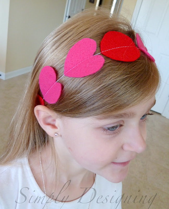 Valentine's Day Felt Headband | Simply Designing with Ashley