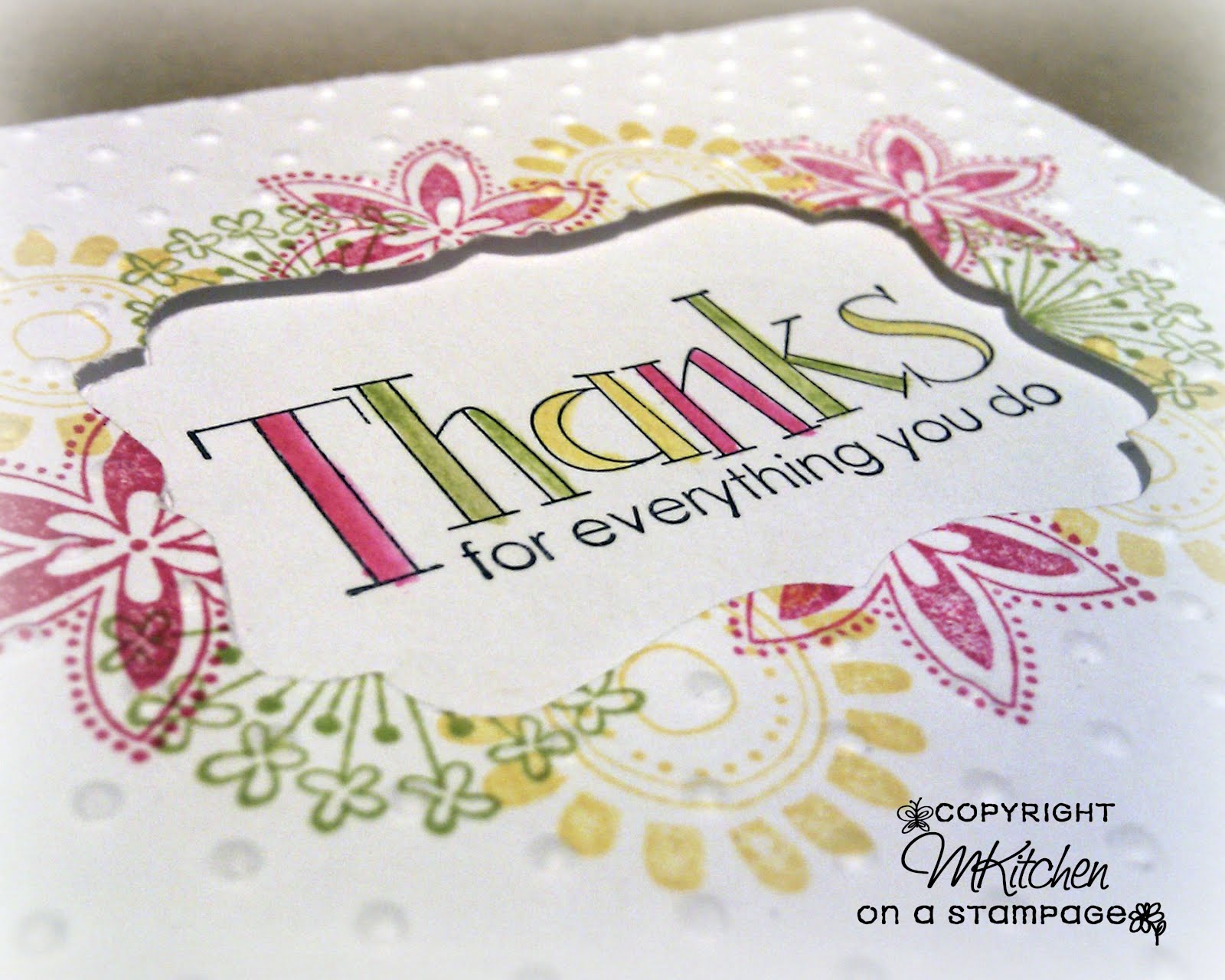 Technique Time Tuesday: Stamped Punch Window--First Ever Challenge!