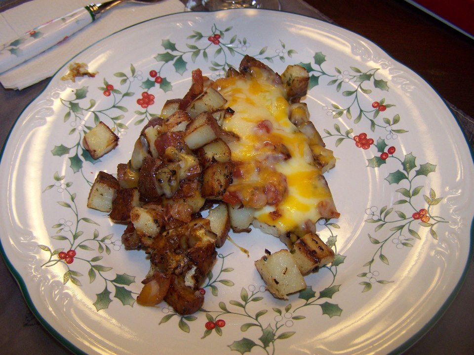 Good Food, Good Friends Recipe Blog: Baked Cheddar Eggs and Potatoes