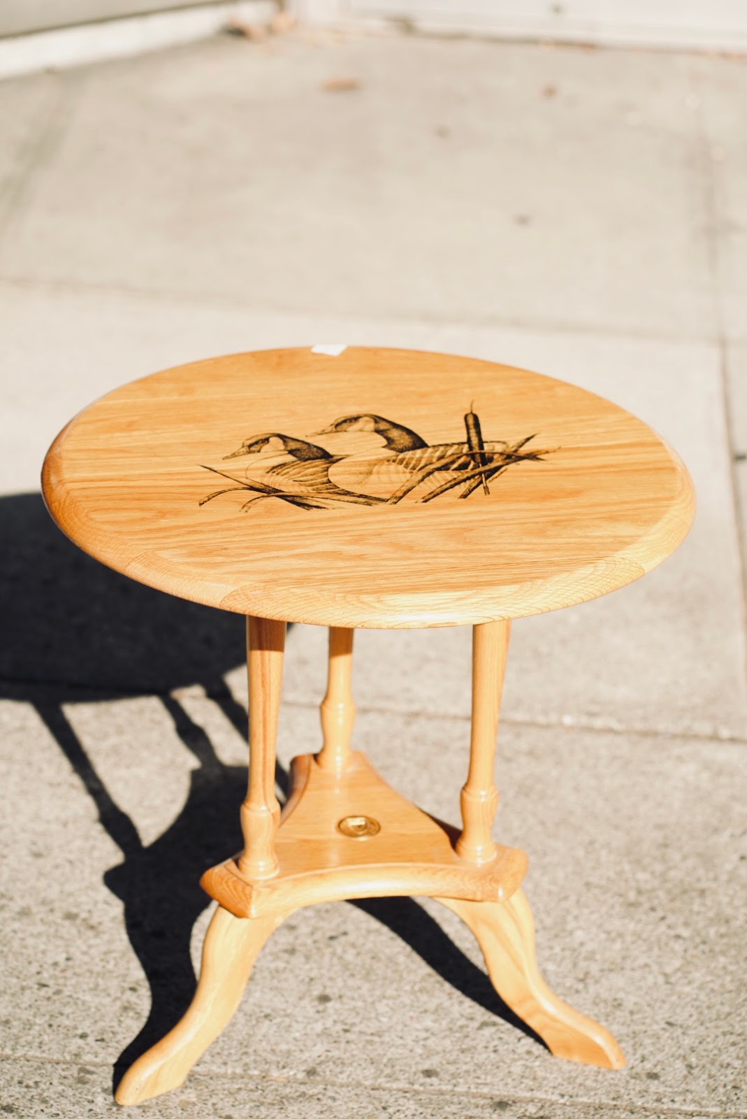 UHURU FURNITURE & COLLECTIBLES: **SOLD** #31953 Oak Ultimate Duck Side ...