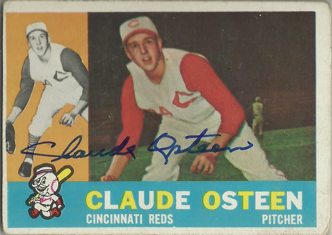 Cincinnati Reds Baseball Card Collector: TTM: Claude Osteen