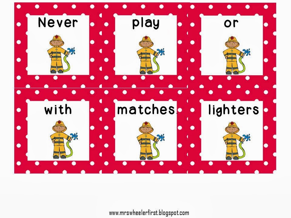 Mrs. Wheeler's First Grade Tidbits: Fire Prevention Week