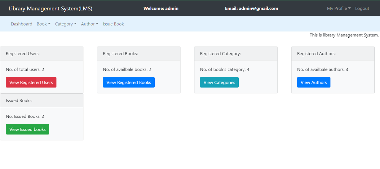 Library Manage System Project in PHP and MYSQL