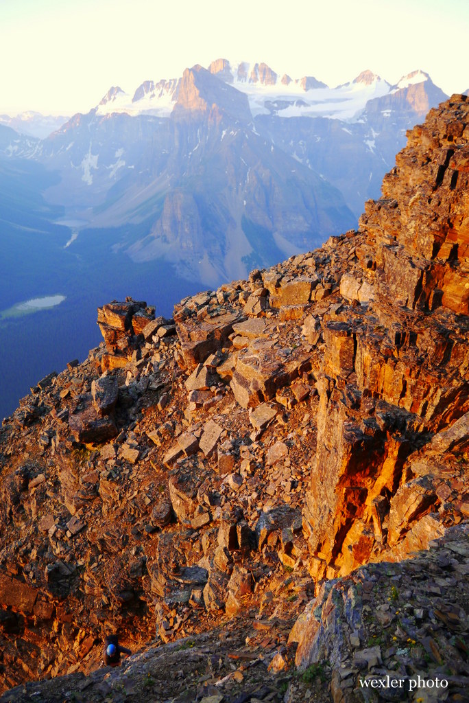 Climbing the East Ridge of Mt. Temple and Grassi Ridge on Wiwaxy ...
