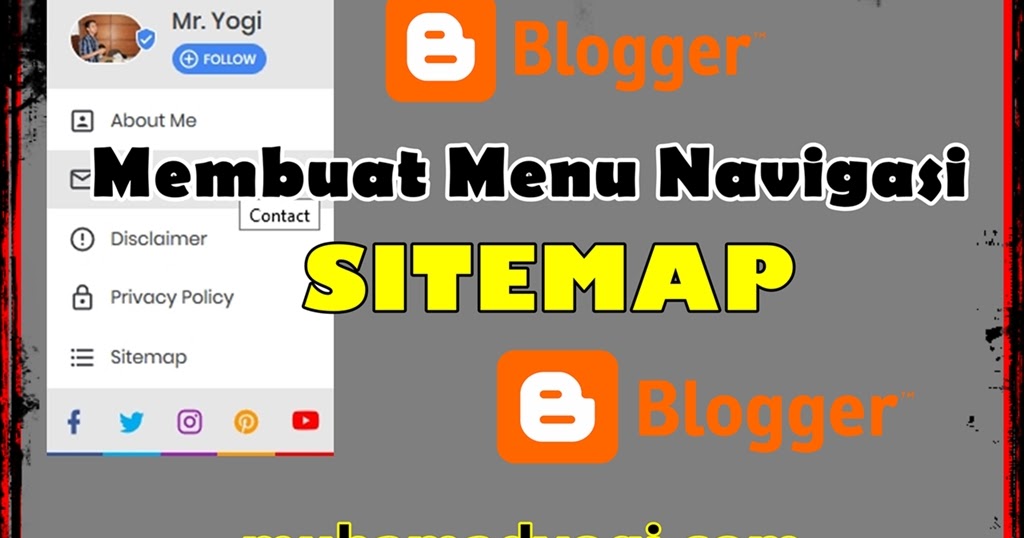 Cara Membuat Menu Navigasi Sitemap Di Blog Muhamad Yogi