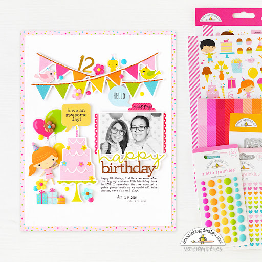 Maryám Pérez Design | Blog: DOODLEBUG DESIGN: HAPPY BIRTHDAY LAYOUT