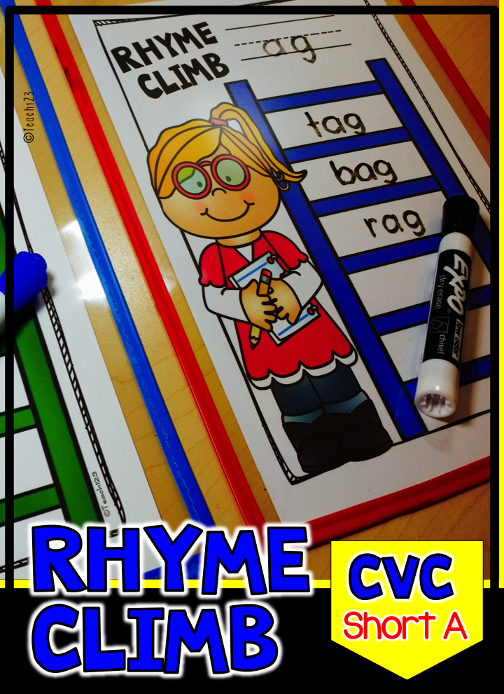 CVC Words Rhyming - Phonemic Awareness - Short Vowel: Aa | Teach123
