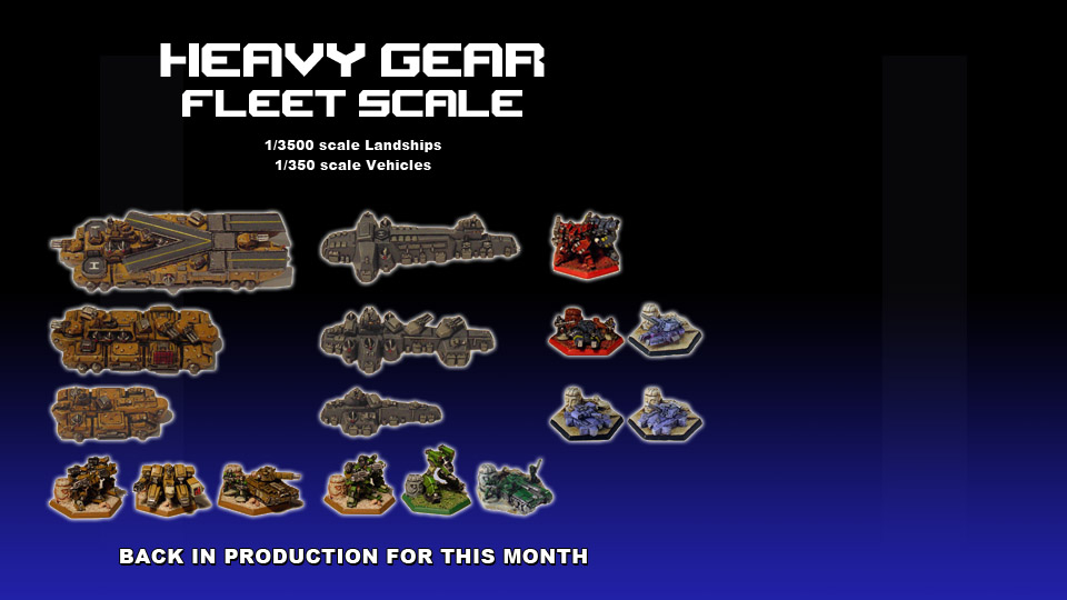Tabletop Fix: Dream Pod 9 - Heavy Gear Fleet Scale Re-Release