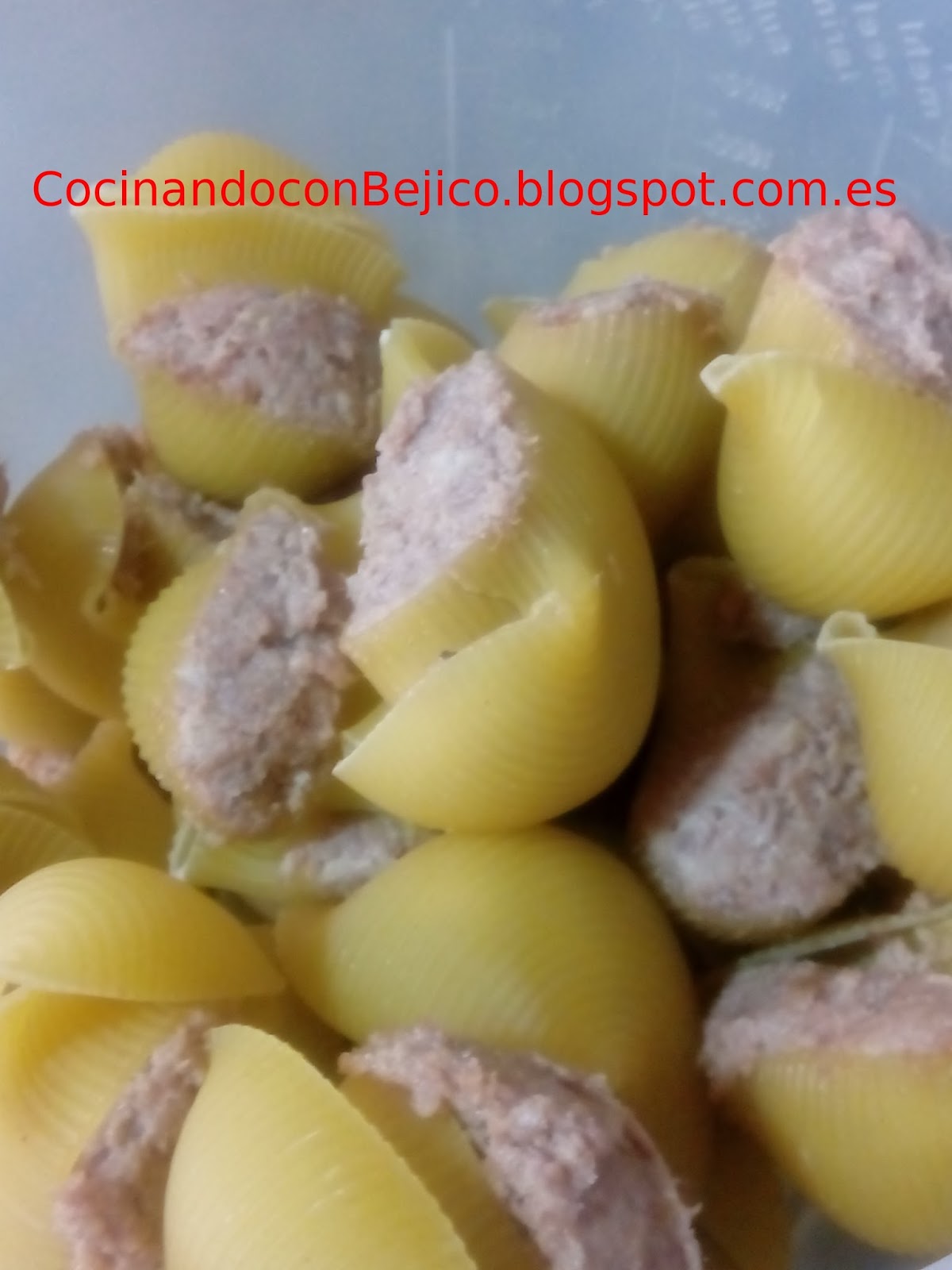 Cocinando con Bejico: Sopa de galets rellenos